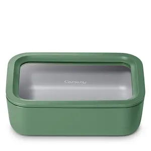 CARAWAY 6.6 Cup Rectangular Glass Food Container - Sage