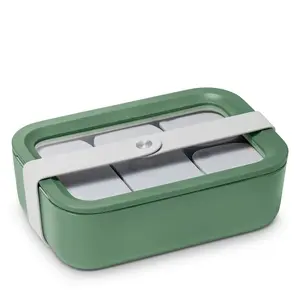 CARAWAY 6.6 Cup Rectangular Glass Food Container - Sage