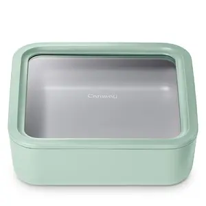 CARAWAY 10 Cup Nonstick Square Glass Food Container - Mist