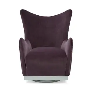 MASSOUD Denton Velvet Chair - Banks-fig