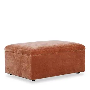 Bloomingdale'S Auburn Medium Rectangle Ottoman, In Fabric - Lovely Russet