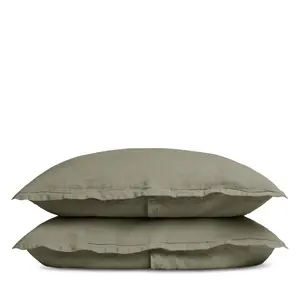 PARACHUTE Linen King Sham, Set Of 2 - Moss