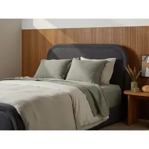 PARACHUTE Linen King Sham, Set Of 2 - Moss