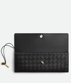 Bottega Veneta Intrecciato Leather Clutch