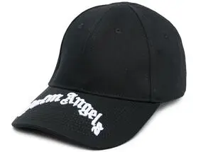 Palm Angels Logo-embroidered Baseball Cap - Black
