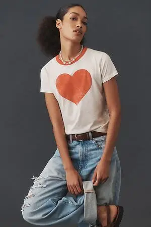 Women's Heart Ringer T-Shirts