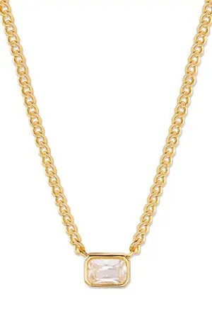 BROOK & YORK Jane Birthstone Pendant Necklace - Gold - April
