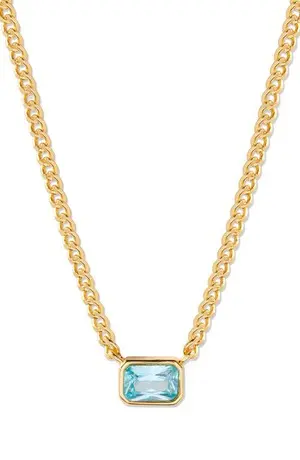 BROOK & YORK Jane Birthstone Pendant Necklace - Gold - December