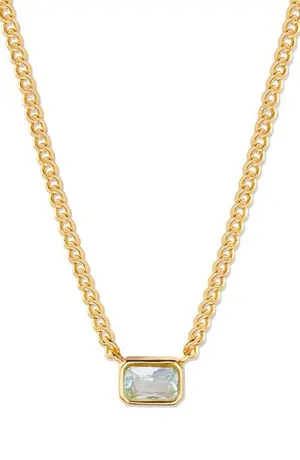 BROOK & YORK Jane Birthstone Pendant Necklace - Gold - March