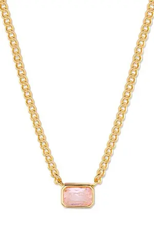 BROOK & YORK Jane Birthstone Pendant Necklace - Gold - October