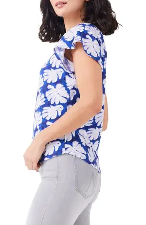 NIC+ZOE Shadow Palm Flutter Sleeve T-shirt