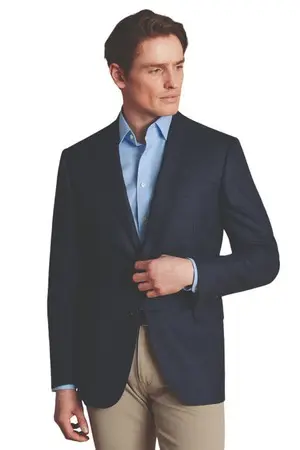 CHARLES TYRWHITT Proper Blazer Slim Fit Jacket - Steel Blue