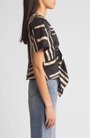 Rails Tia Directional Stripe Cotton Top