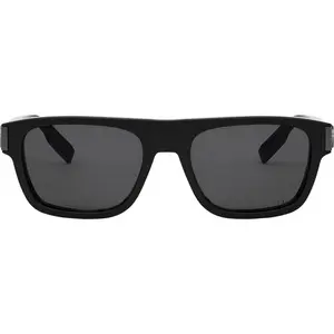 Dior Cd Icon Square Sunglasses - Shiny Black / Smoke