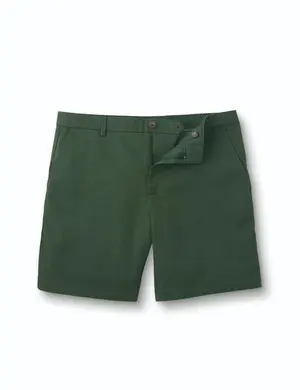 CHARLES TYRWHITT Cotton Slim Fit Shorts - Green