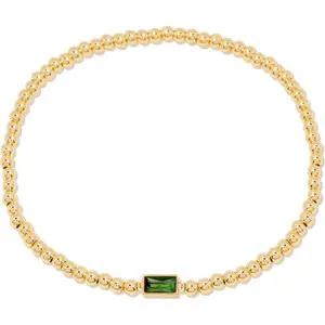 BROOK & YORK Kylie Birthstone Beaded Bracelet - Gold - May