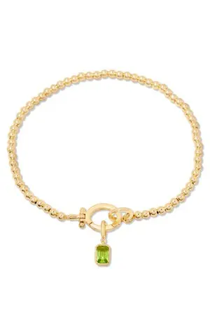 BROOK & YORK Mackenzie Birthstone Bracelet - Gold - August