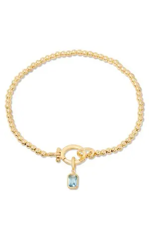 BROOK & YORK Brook And York Mackenzie Birthstone Bracelet Gold - March