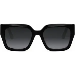 Dior 30 Montaigne S8u Sunglasses - Shiny Black/gradient Smoke