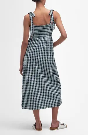 Barbour Abigail Gingham Cotton Midi Sundress