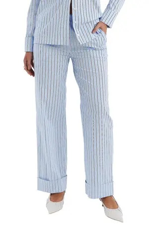 MISTRESS ROCKS Stripe Baggy Pants