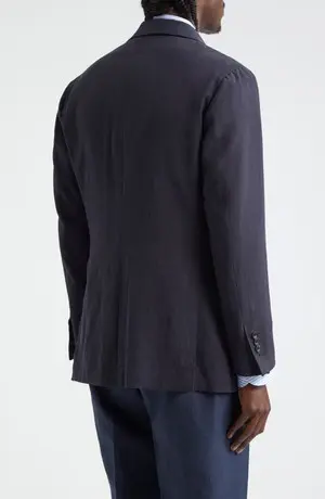 Thom Sweeney Notched Lapel Linen Sport Coat