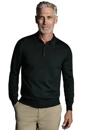Fine Knit Polos For Men