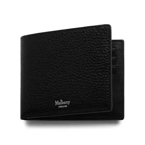 Mulberry 8 Card Leather Wallet - Black