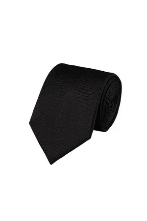 CHARLES TYRWHITT Silk Stain Resistant Neck Tie - Black