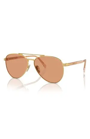 Prada 61mm Pilot Sunglasses