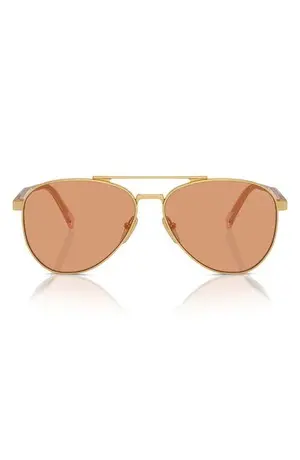 Prada 61mm Pilot Sunglasses