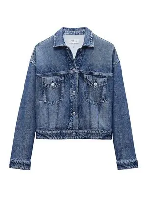 Rag & Bone Rb Miramar Denim Trucker Jacket - Walker
