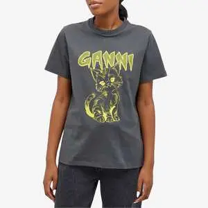 GANNI Kitty Relaxed T-shirt
