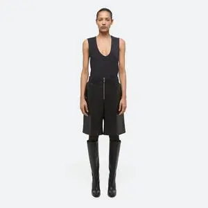Helmut Lang Leather Bomber Shorts