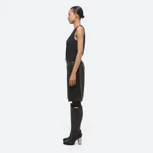 Helmut Lang Leather Bomber Shorts