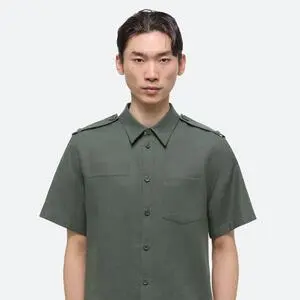 Helmut Lang Linen Epaulet Shirt