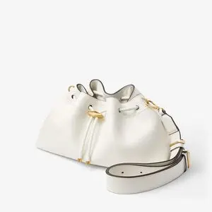 JIMMY CHOO Cinch Medium Leather Shoulder Bag - Neutral