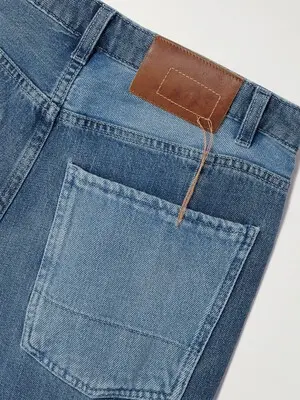 FORTELA Patchwork Straight-leg Jeans - Blue
