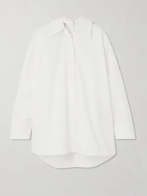JIL SANDER Oversized Cotton-poplin Shirt