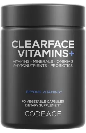 CODEAGE Clearface Pantothenic Acid & Niacin Vitamins Supplement - Black