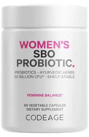 CODEAGE Sbo Probiotic 50 Billion Cfu + Prebiotics Supplement - White