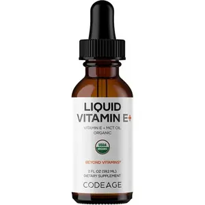 CODEAGE Liquid Vitamin E Usda-certified Organic Supplement - White