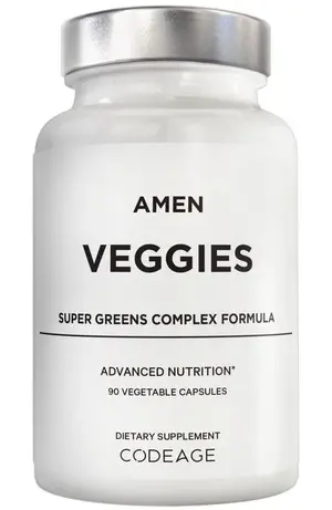 CODEAGE Amen Veggies Daily Vitamins & Minerals Supplement - White