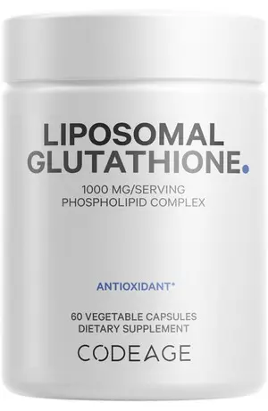 CODEAGE Liposomal Glutathione 1000mg L-glutathione Supplement - White