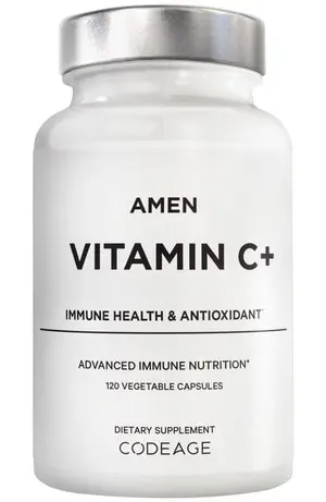 CODEAGE Amen Vitamin C 1285 Mg Supplement With Zinc - White