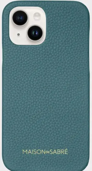 MAISON DE SABRE Leather Phone Case Bondi Blue