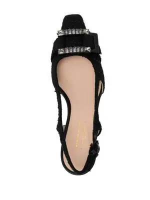 MADISON MAISON 50mm Atena Slingback Pumps - Black