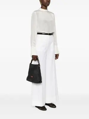 Roberto Festa Logo Patch Woven Tote Bag