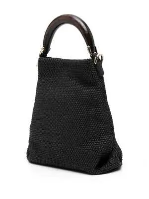 Roberto Festa Logo Patch Woven Tote Bag