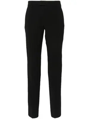 AMI Paris Tapered Tailored Trousers - Black